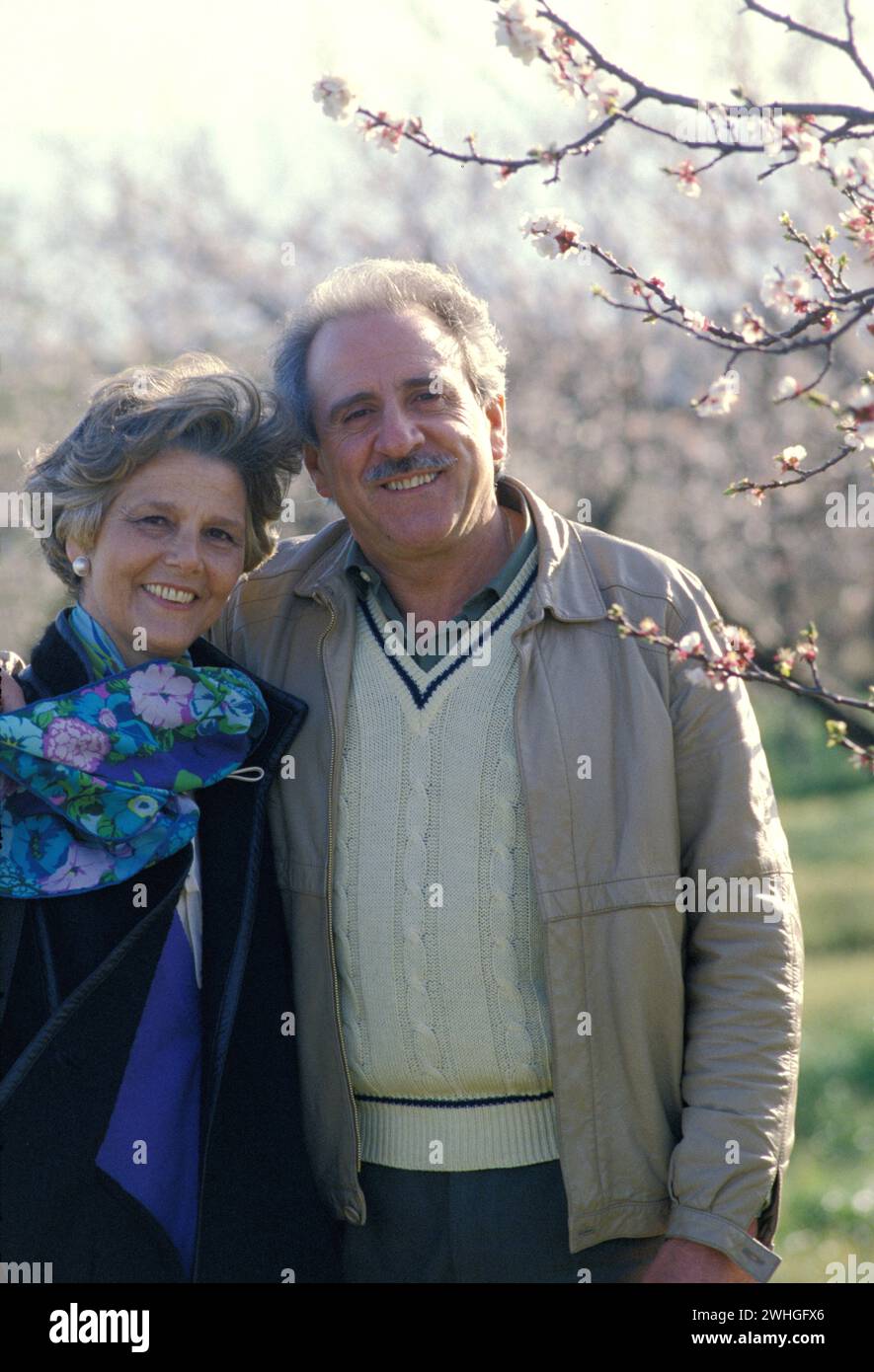 old people retired portrait front camera seniors handsome happy ...