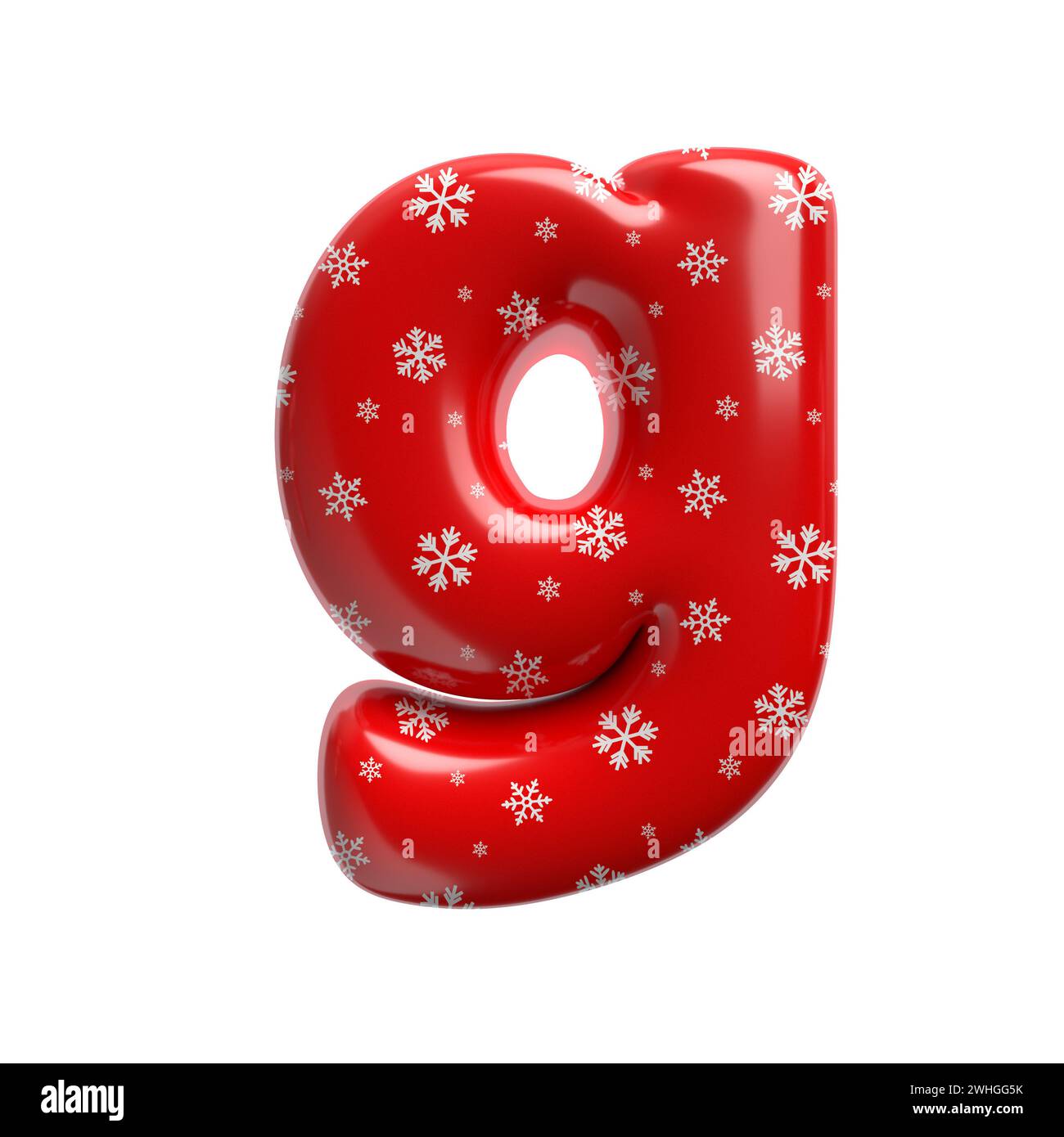 Snowflake letter G - Small 3d christmas font - Suitable for Christmas ...