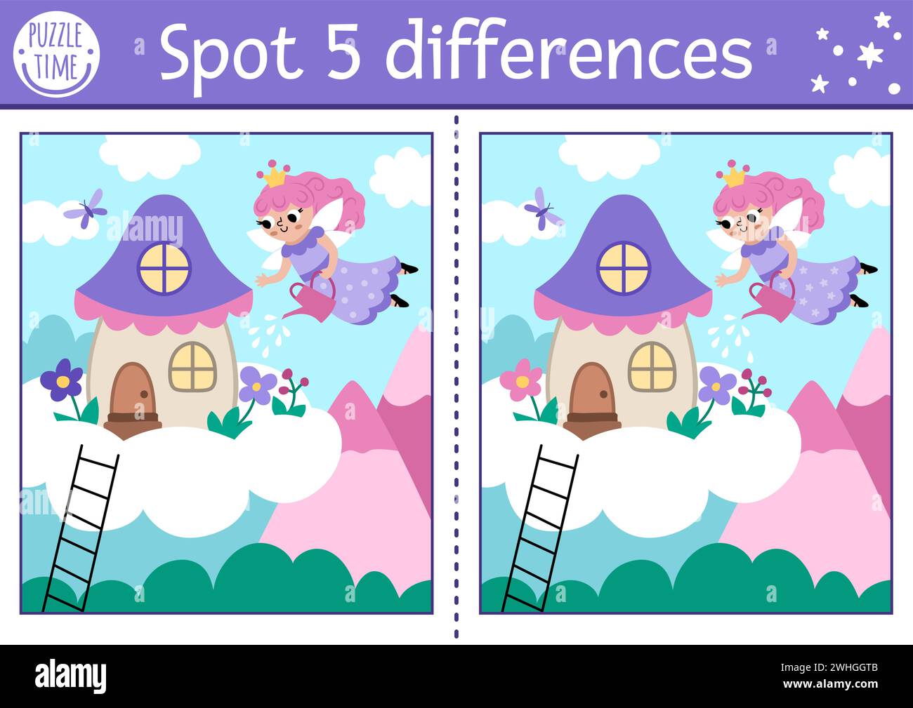 Spot the difference house hi-res stock photography and images - Alamy