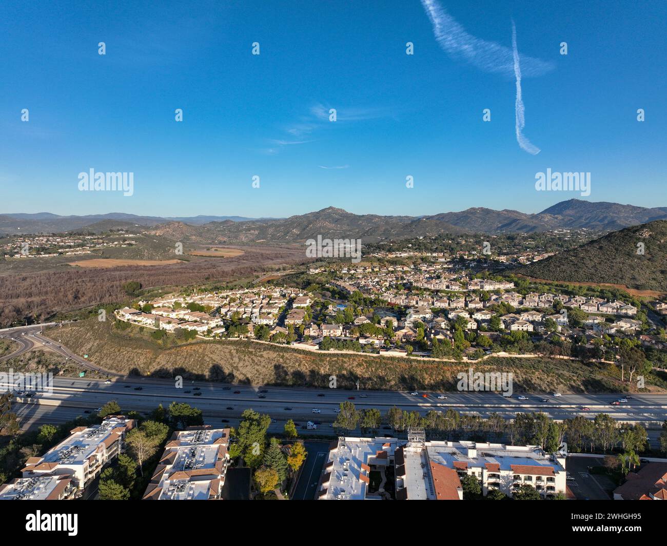 Intersection city transport road with vehicle movement Stock Photo - Alamy