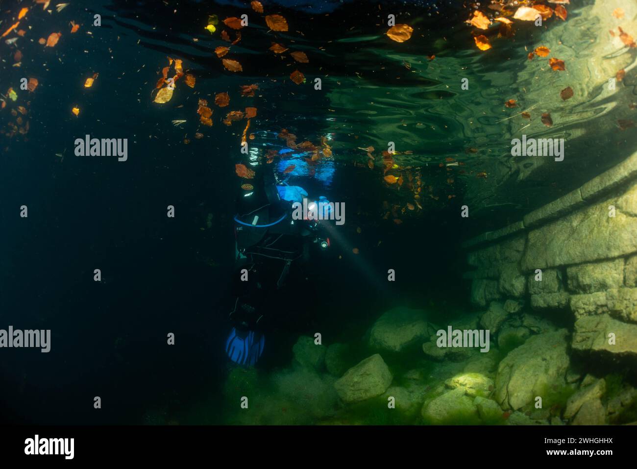 Mountain Lake - Underwater Stock Photo - Alamy