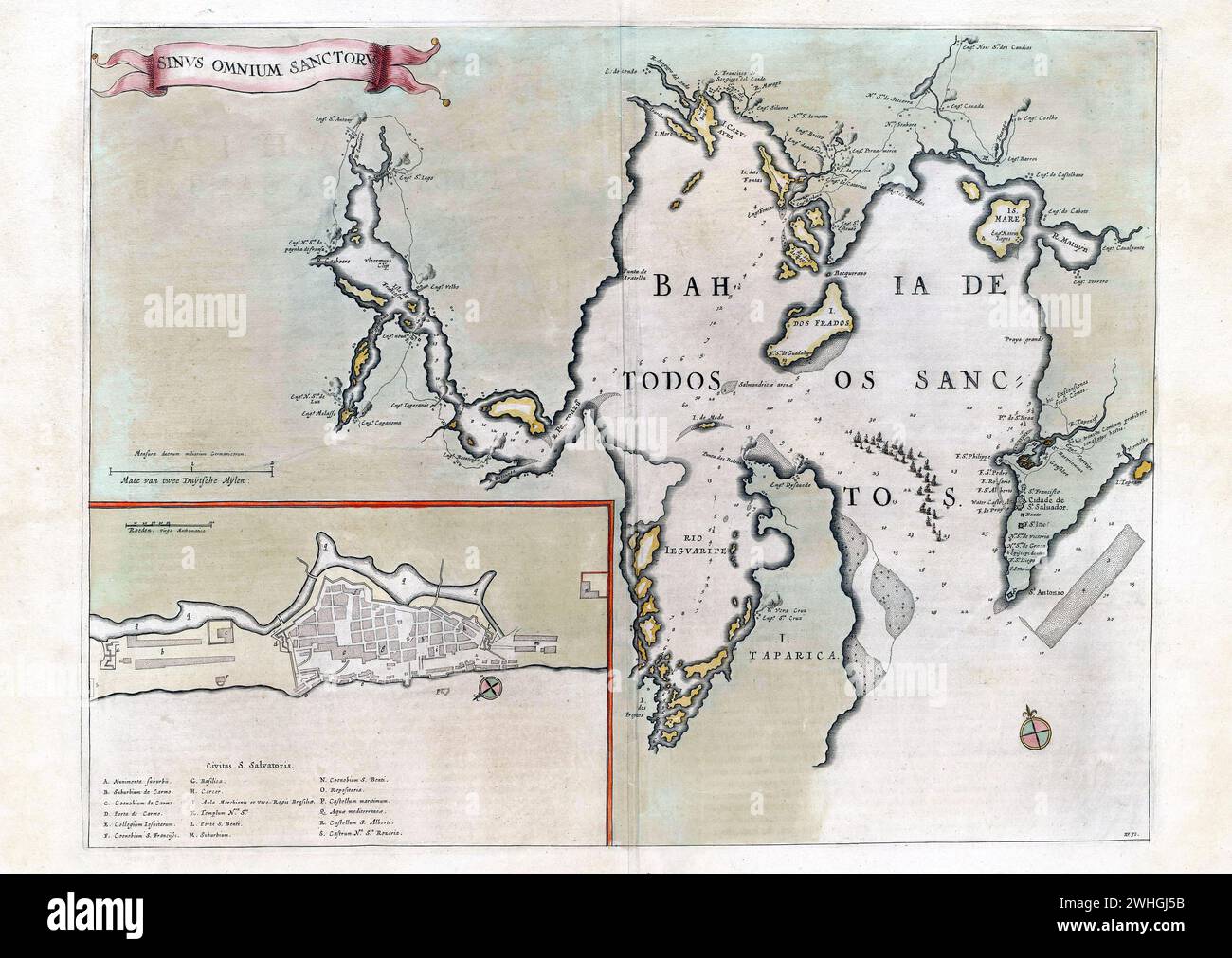 17th century map of brazil hi-res stock photography and images - Alamy
