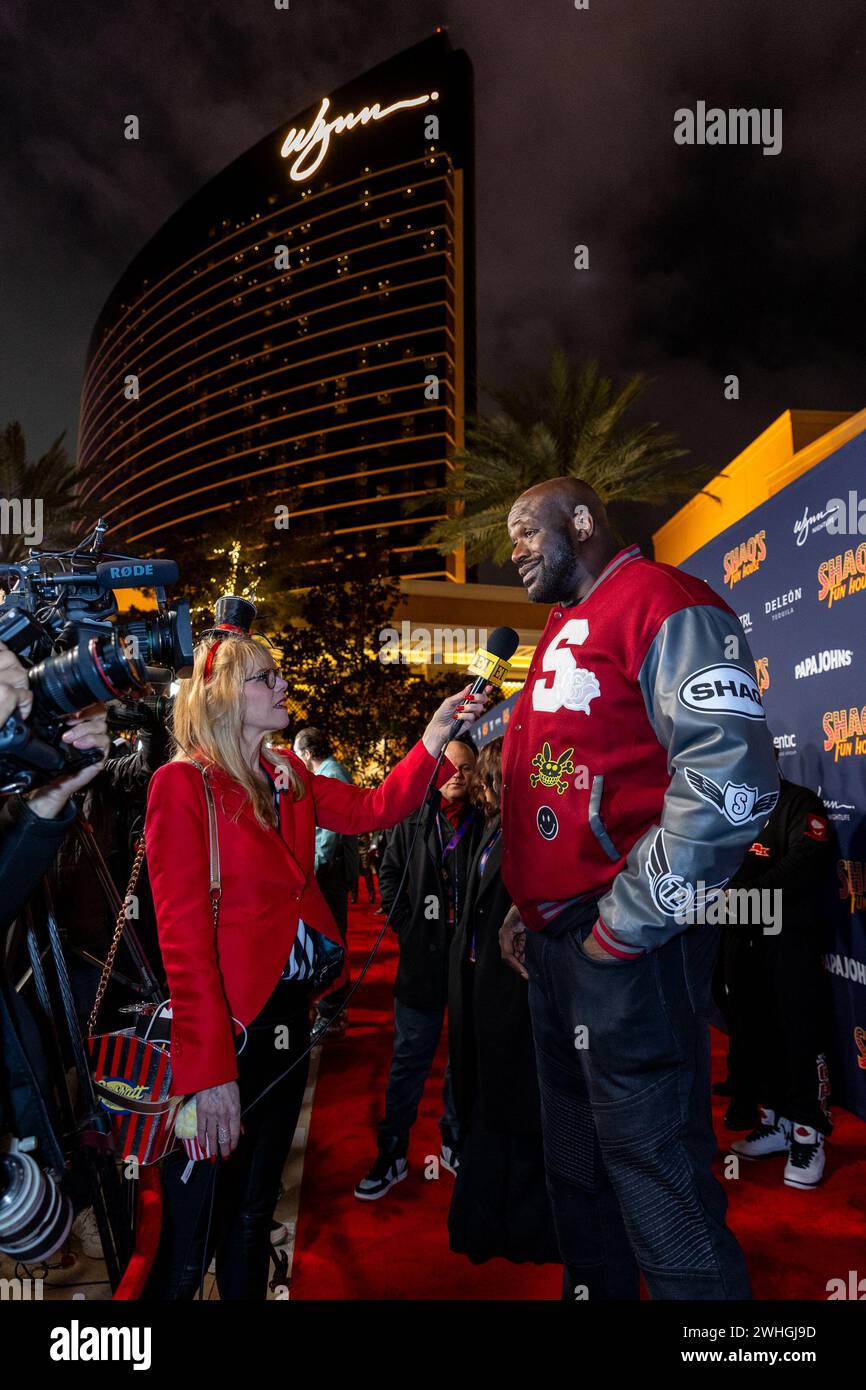 Las Vegas, USA. 09th Feb, 2024. Shaquille O'Neal attends Shaq's Fun ...