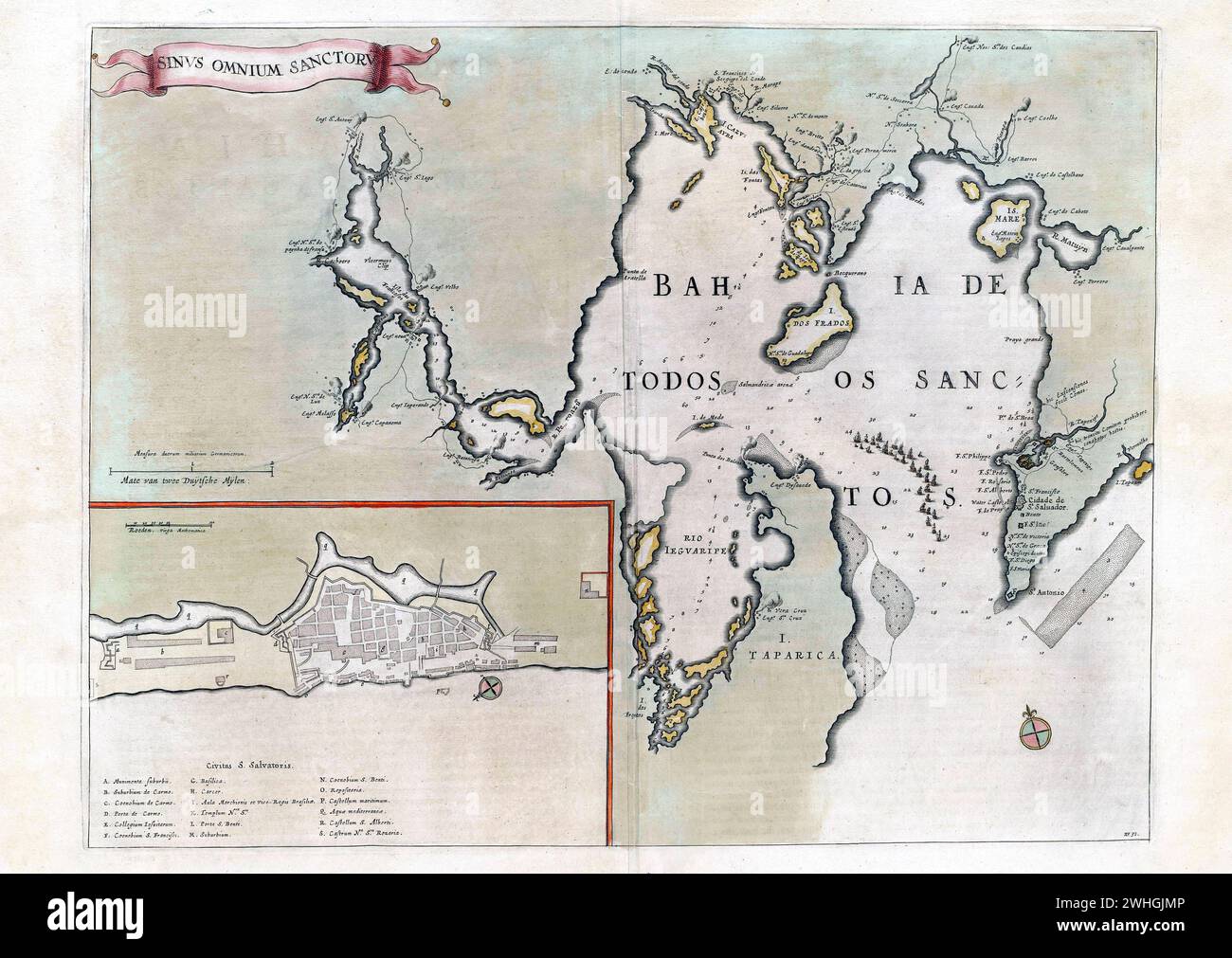 17th century map of brazil hi-res stock photography and images - Alamy