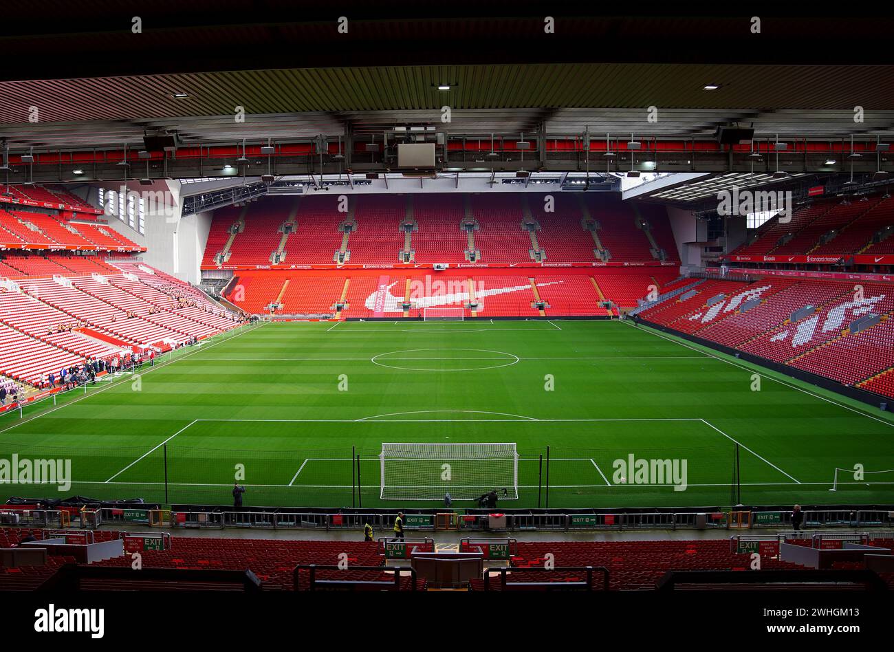 General view of the Anfield Road stand before the Premier League match ...