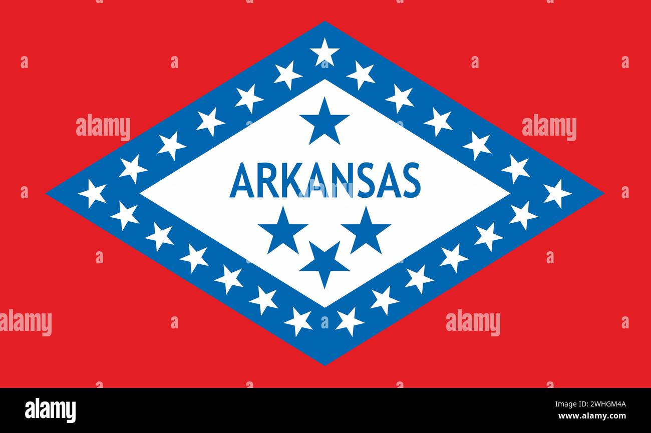 Flag of American state Arizona flag. Arizona state flag. Colored flag ...