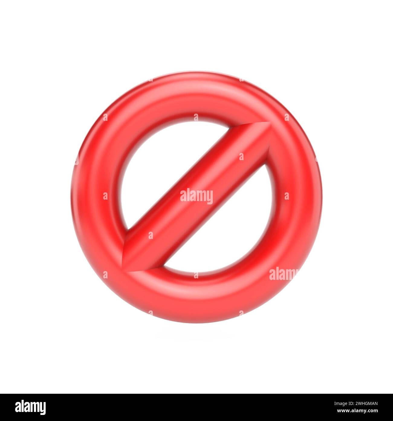Blank prohibited road traffic sign Cut Out Stock Images & Pictures - Alamy