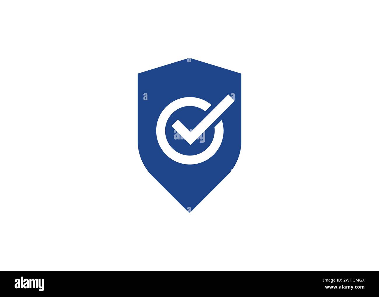 Check mark guard logo Stock Vector Images - Alamy