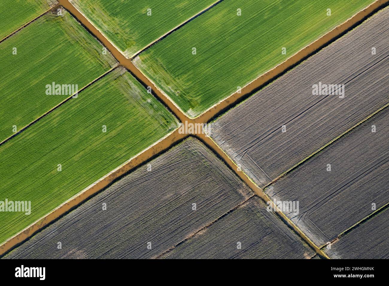 Agriculture aerial fields shapes hi-res stock photography and images ...