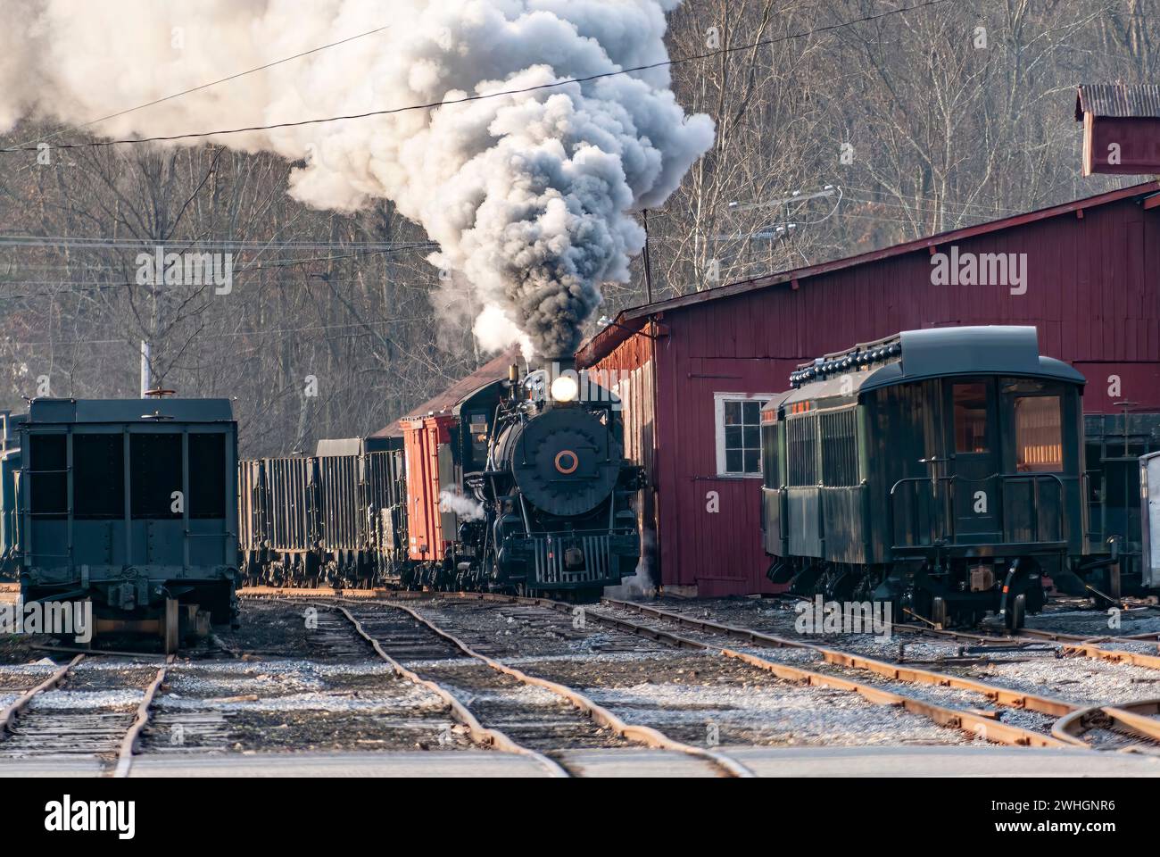 Old north american steam locomotive hi-res stock photography and images ...