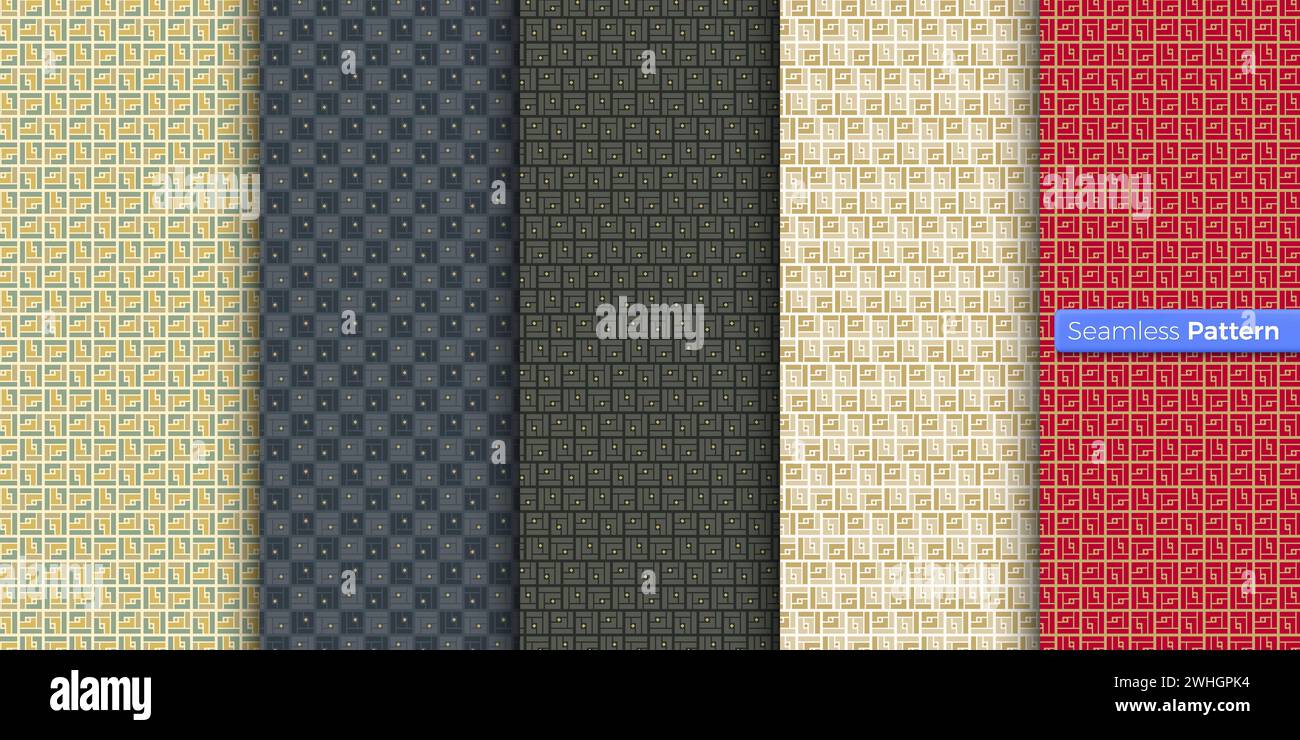 Abstract Square Geometric Pattern Colors Background Contemporary Art Symmetric Minimal Style