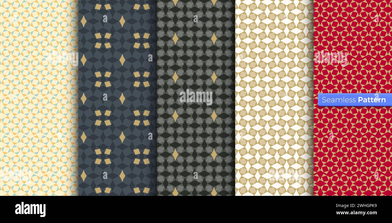 Abstract Square Geometric Pattern Colors Background Contemporary Art Symmetric Minimal Style