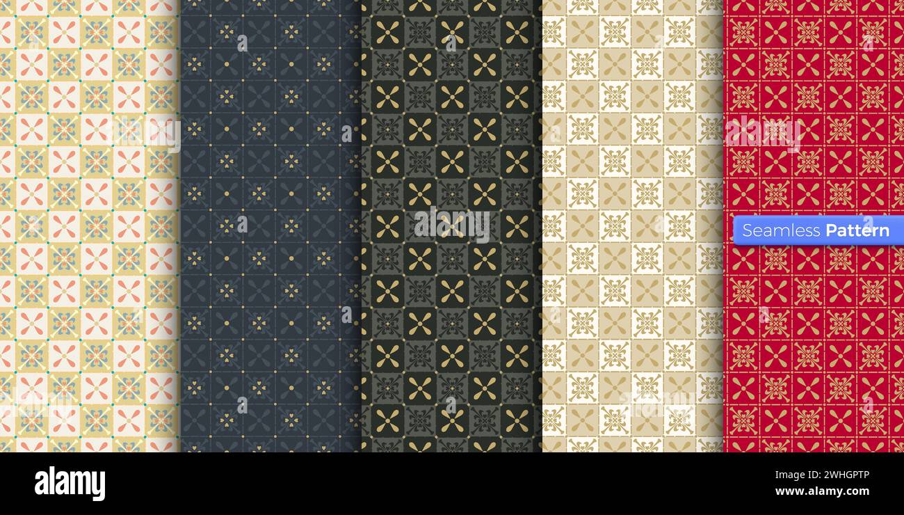 Chinese Japanese style geometric pattern. colors background ...