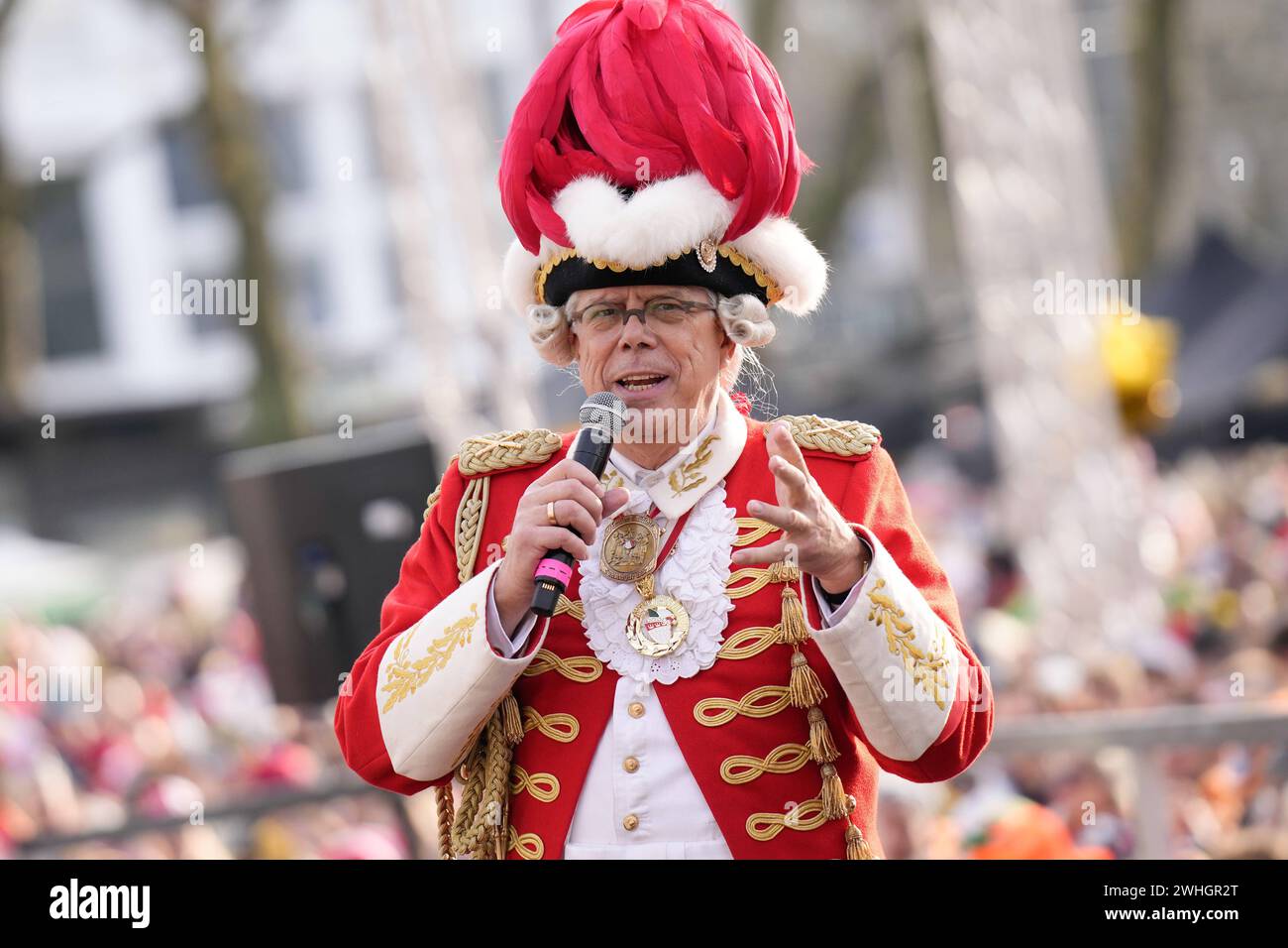 Koelner Karneval, Funkenbiwak 2024 Heinz-Guenther Hunold der Praesident ...