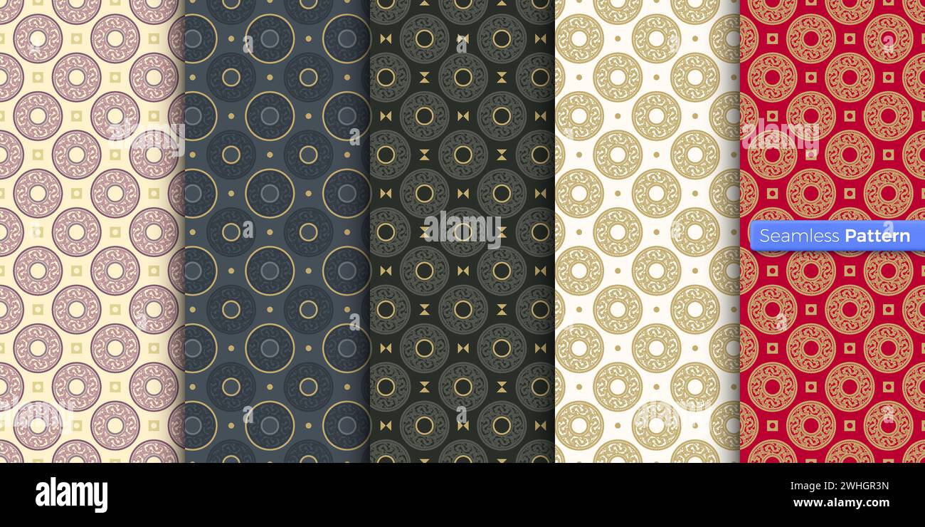 Chinese Japanese style geometric pattern. colors background ...