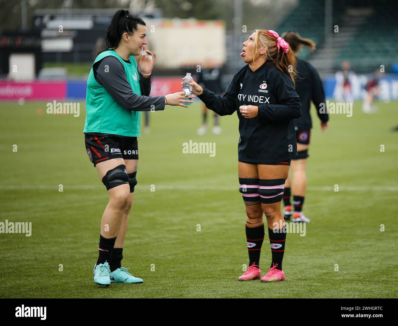 London, United Kingdom. 10 February, 2024. Emma Taylor of Saracens and ...