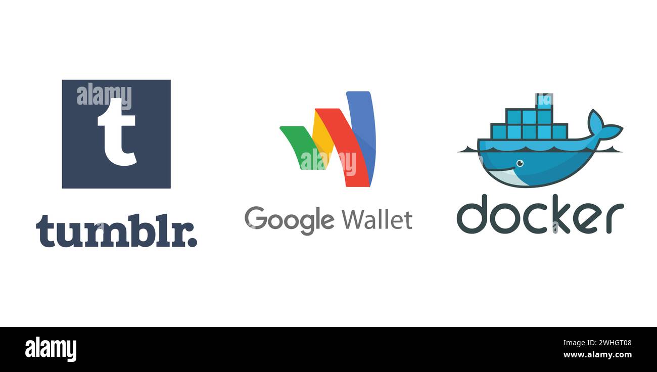 Docker logo hi-res stock photography and images - Alamy