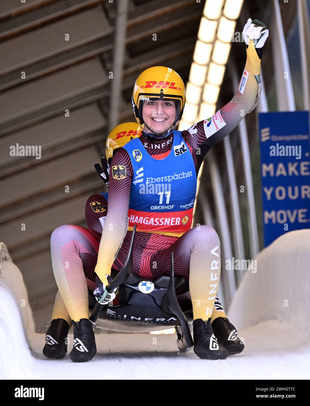 Oberhof, Germany. 10th Feb, 2024. Luge: World Cup, doubles, women, 2nd ...