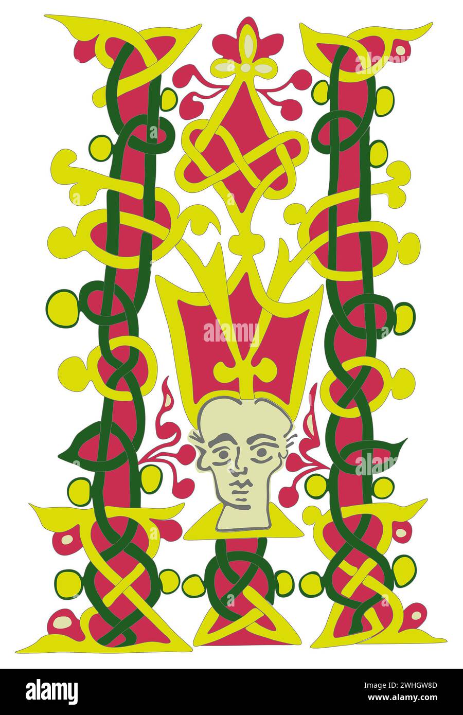 Cyrillic alphabet. Letters. Illustration, drawing of initial letters ...