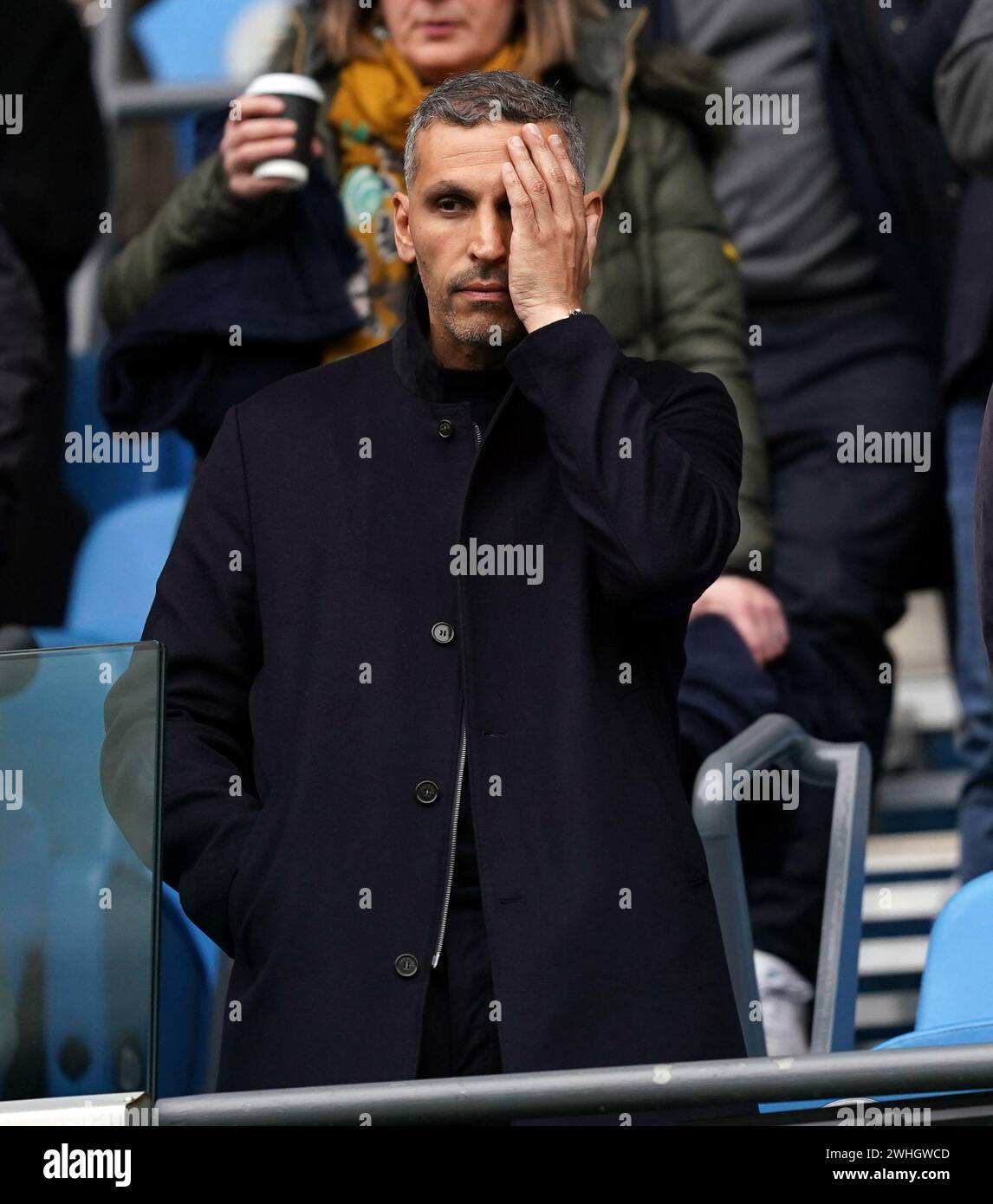 Manchester City chairman Khaldoon Al Mubarak during the Premier League ...