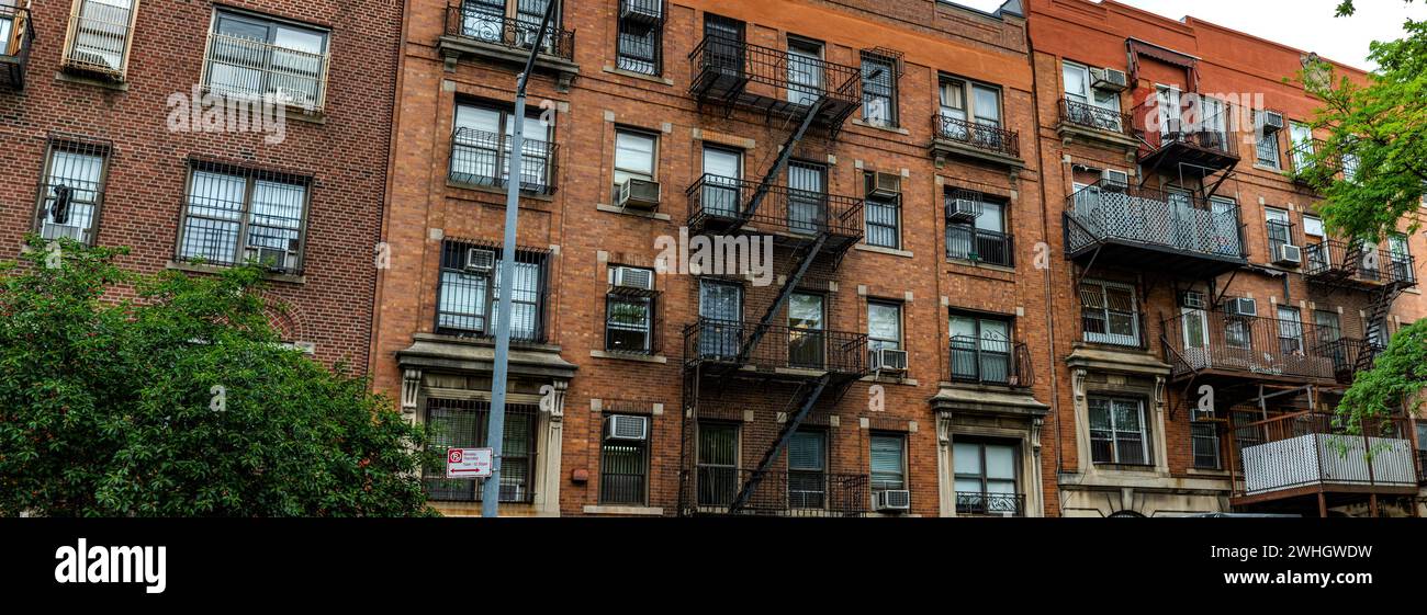 Orthodox Jewish housing block in the neighborhood of Williamsburg ...