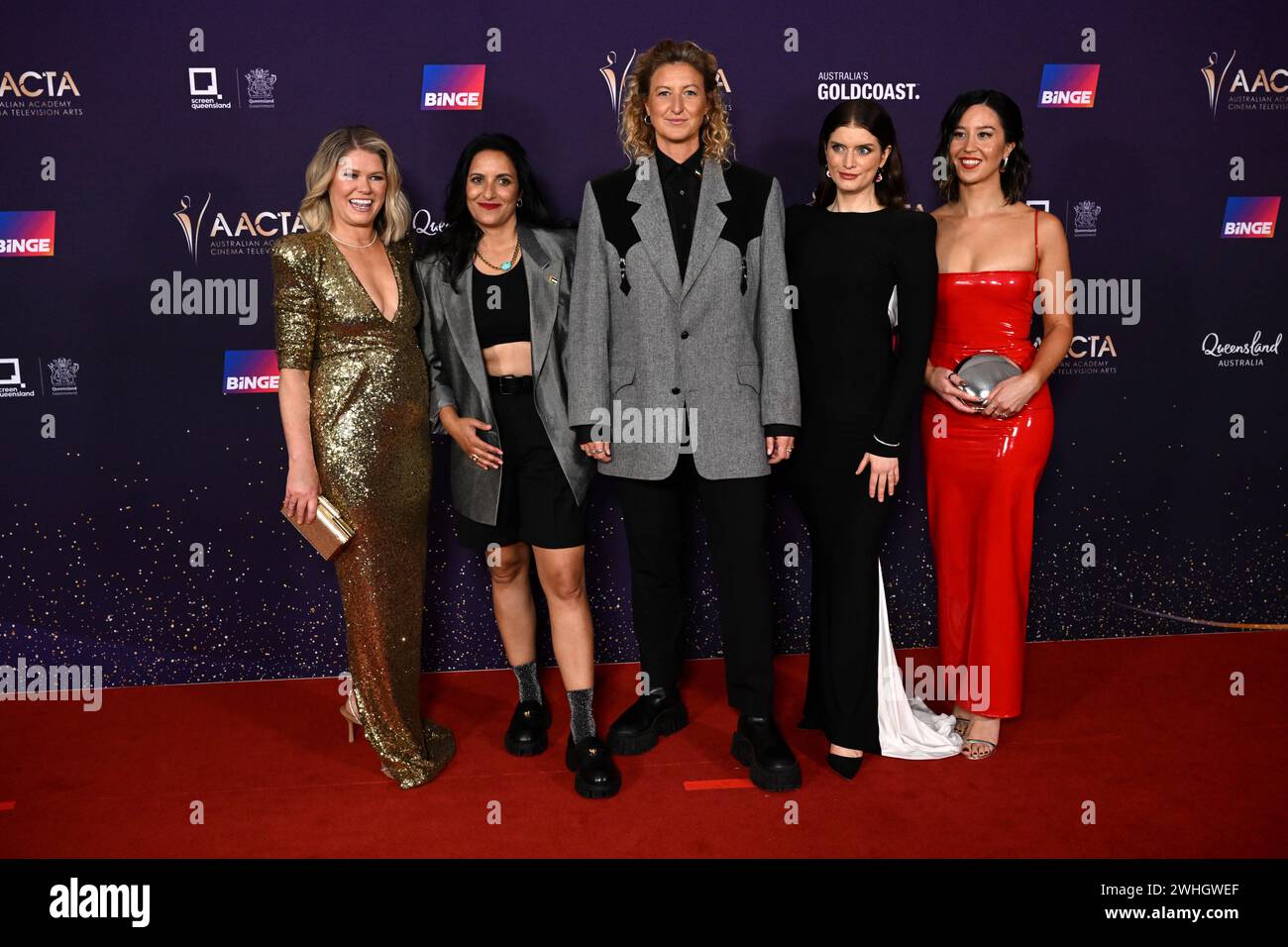 Brisbane, Australia. 10th Feb, 2024. (L-R) Kate McLennan, Madeleine ...