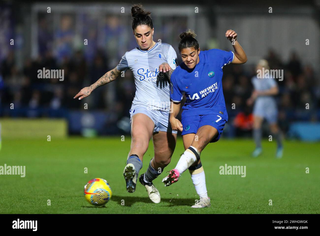 London, UK. 4 February 2024. Jess Carter during the WSL fixture between ...