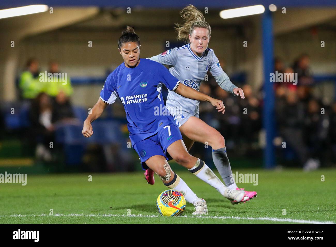 London, UK. 4 February 2024. Jess Carter during the WSL fixture between ...