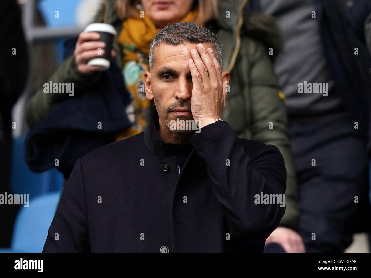 Manchester City chairman Khaldoon Al Mubarak during the Premier League ...