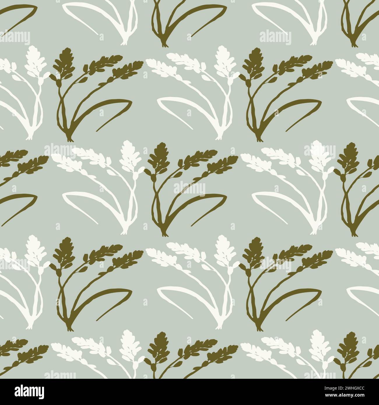 Spring hedgerow Stock Vector Images - Alamy