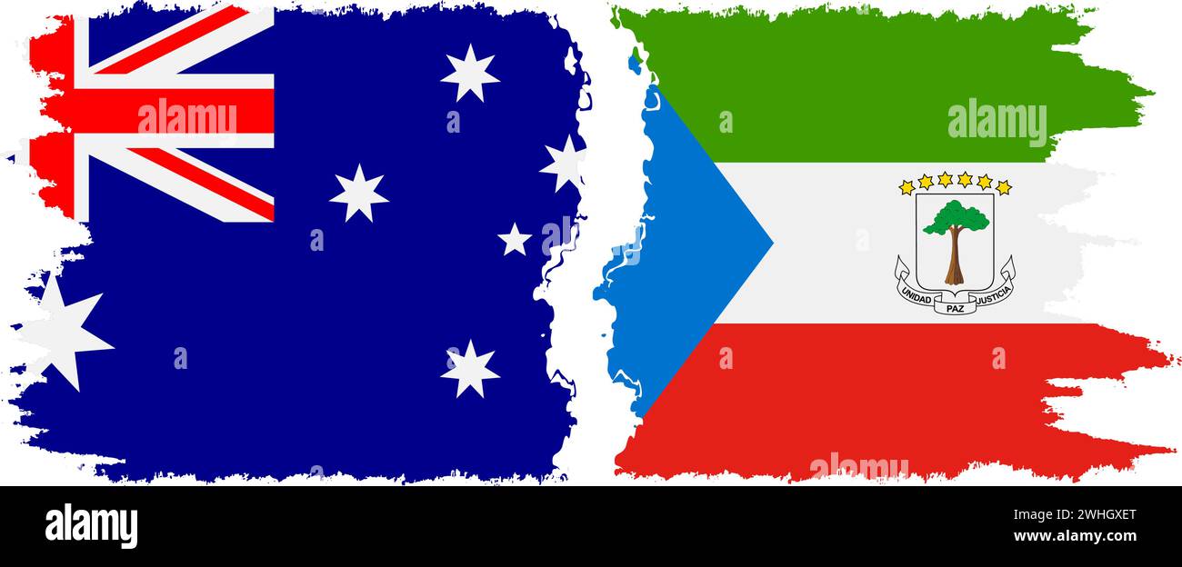 Australia equatorial guinea flag Stock Vector Images - Alamy