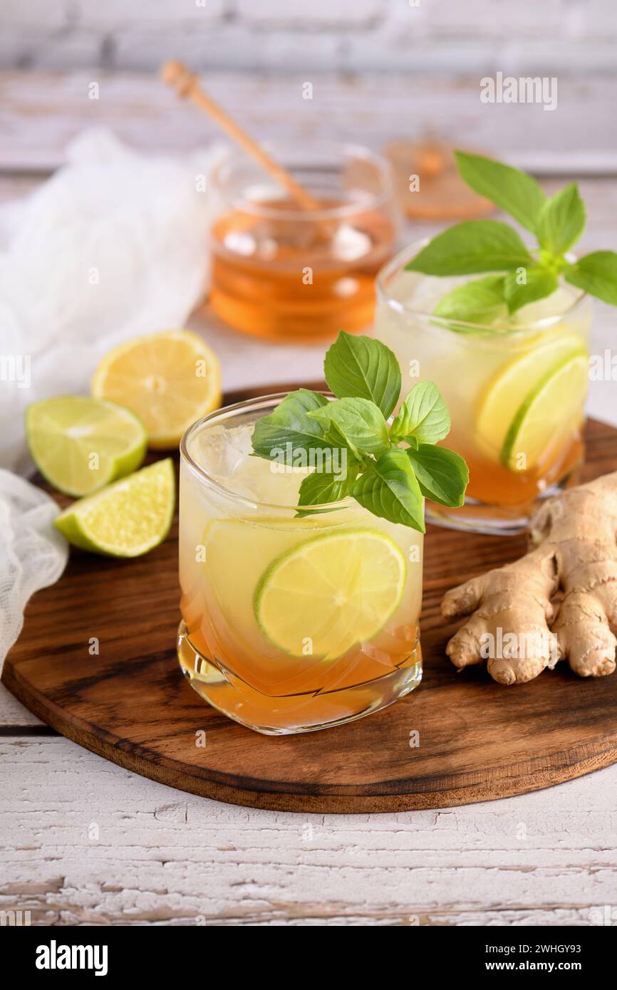 Lime honey and ginger margarita hi-res stock photography and images - Alamy