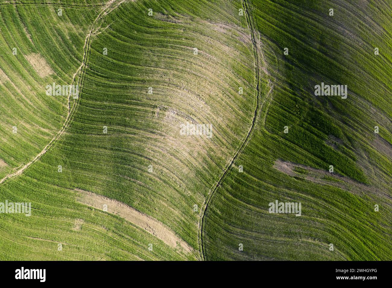 Nature pattern aerial curves hi-res stock photography and images - Alamy