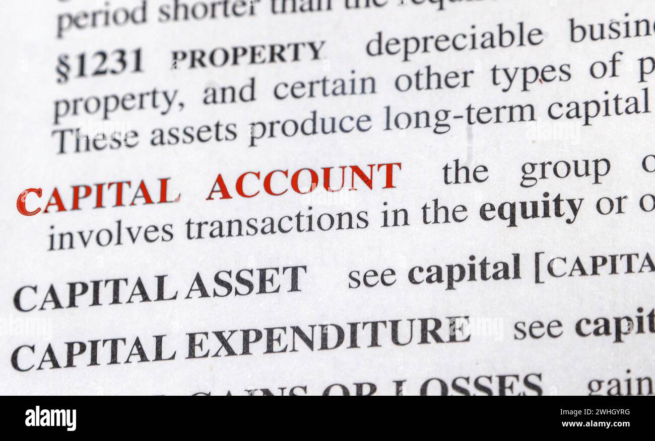 Capital account hi-res stock photography and images - Alamy