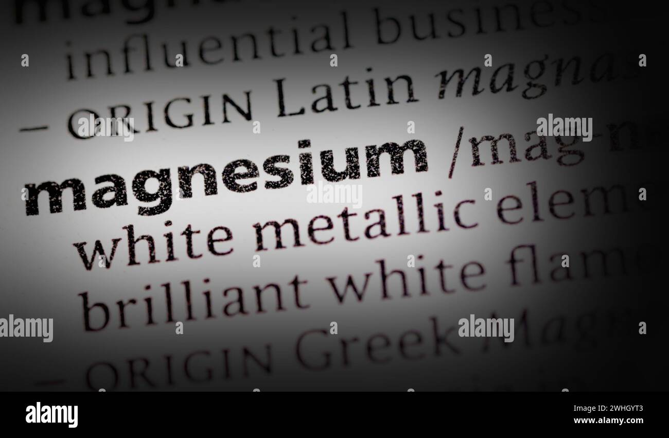 Magnesium word hi-res stock photography and images - Alamy