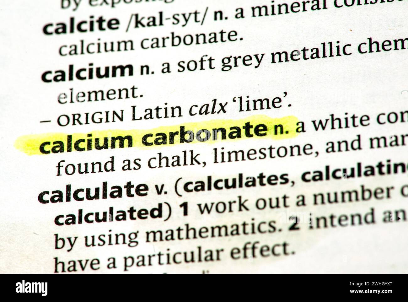 Calcium carbonate chalk hi-res stock photography and images - Alamy