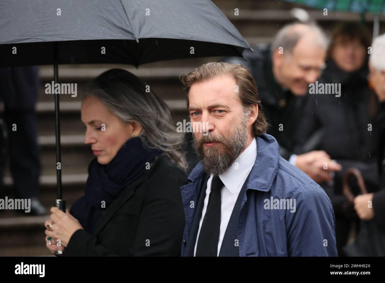 Turin, Italy. 10th Feb, 2024. Prince Aimone and Princess Olga of Savoy ...