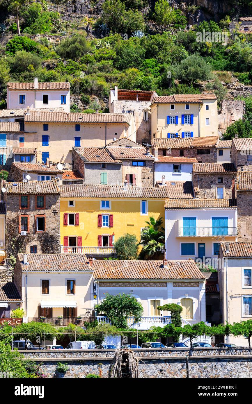 Roquebrun village hi-res stock photography and images - Alamy