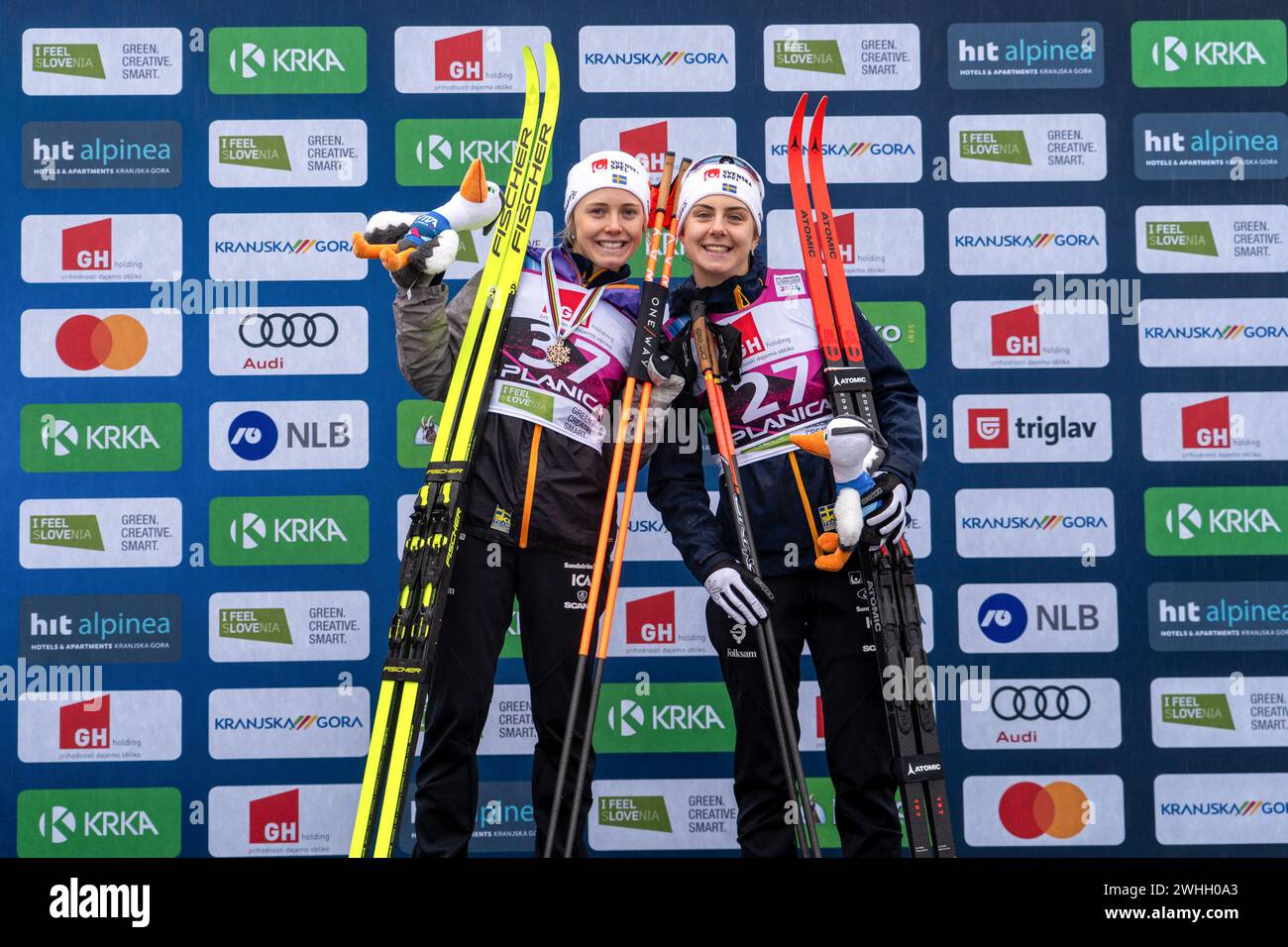 Planica, Slovenien. 10th Feb, 2024. 240210 I denna handout bild från ...