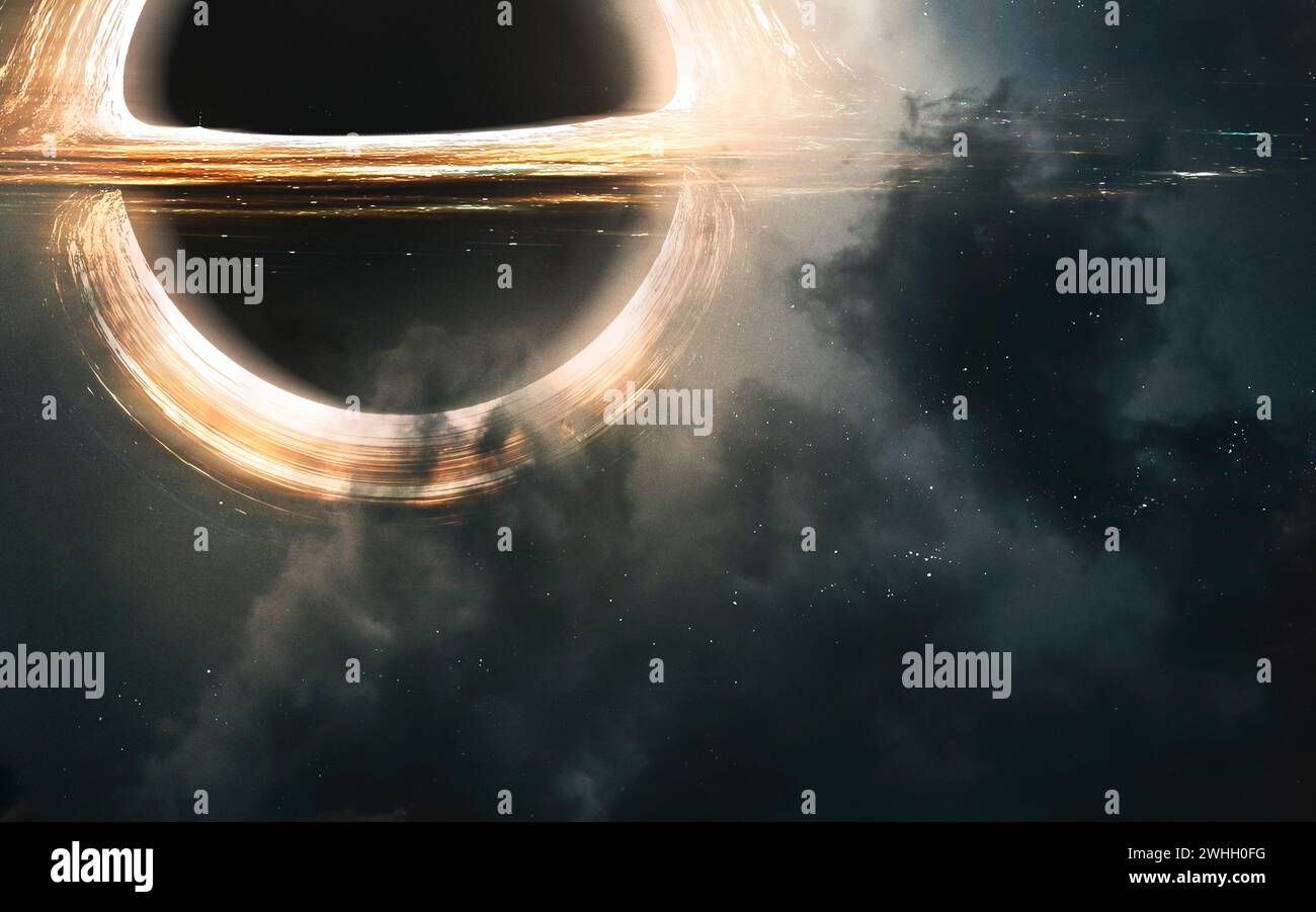Deep space flight black hole hi-res stock photography and images - Alamy