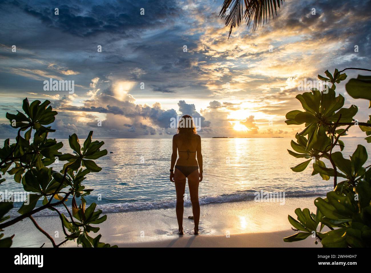 Woman relaxing sunbathing beach hi-res stock photography and images - Alamy