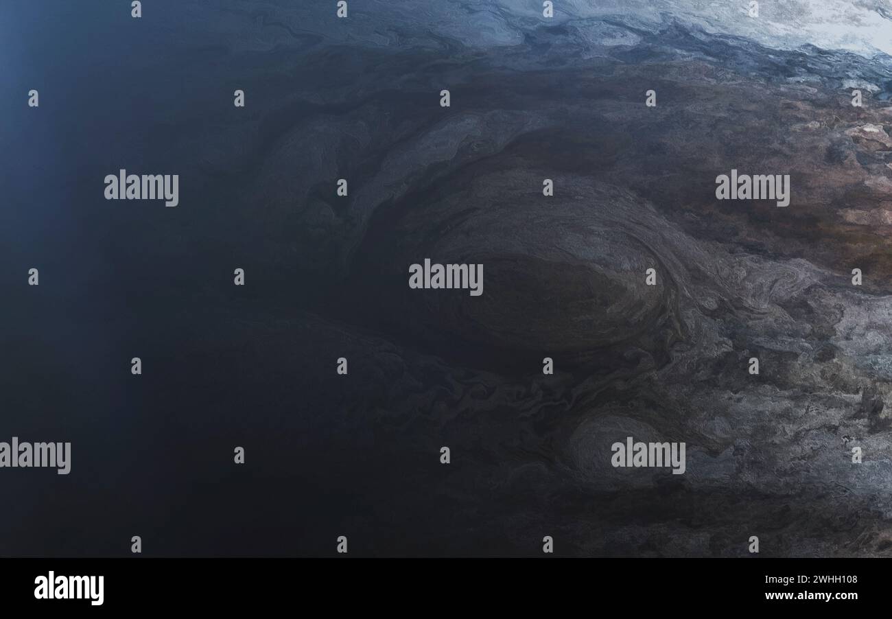 3D illustration of jupiter surface. 5K realistic science fiction art ...