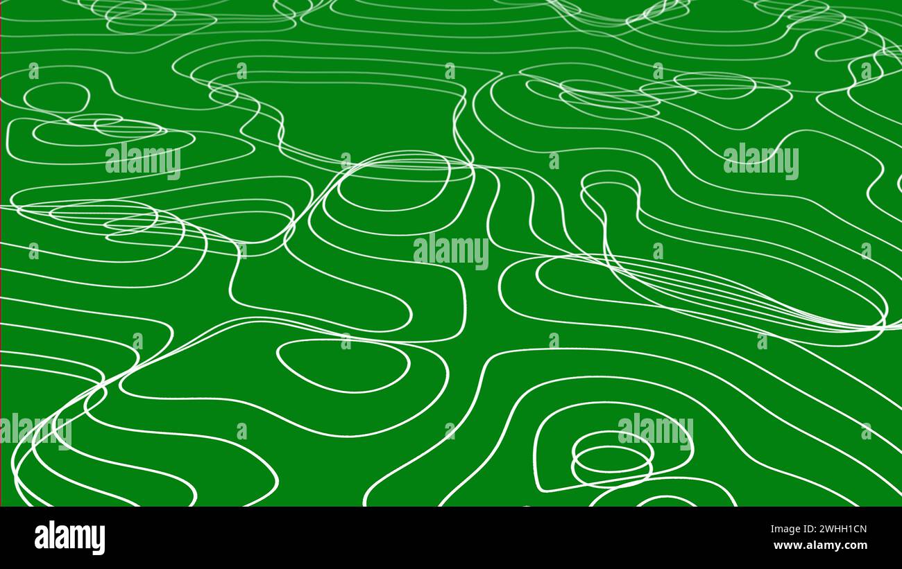 Green 3D Topographic map background concept abstract background. Space ...