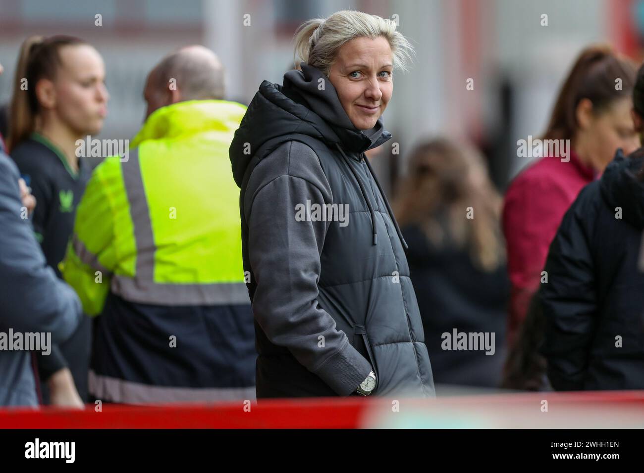 Walsall, UK. 3 February 2024. Carla Ward during the WSL fixture between ...