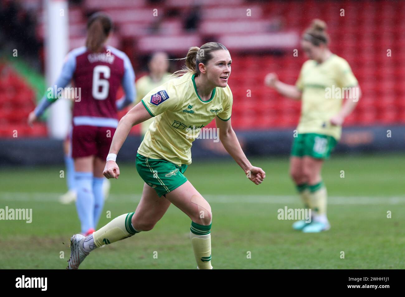 Walsall, UK. 3 February 2024. Amalie Thestrup during the WSL fixture ...