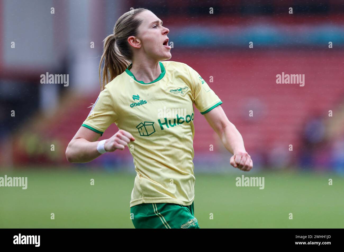 Walsall, UK. 3 February 2024. Amalie Thestrup during the WSL fixture ...