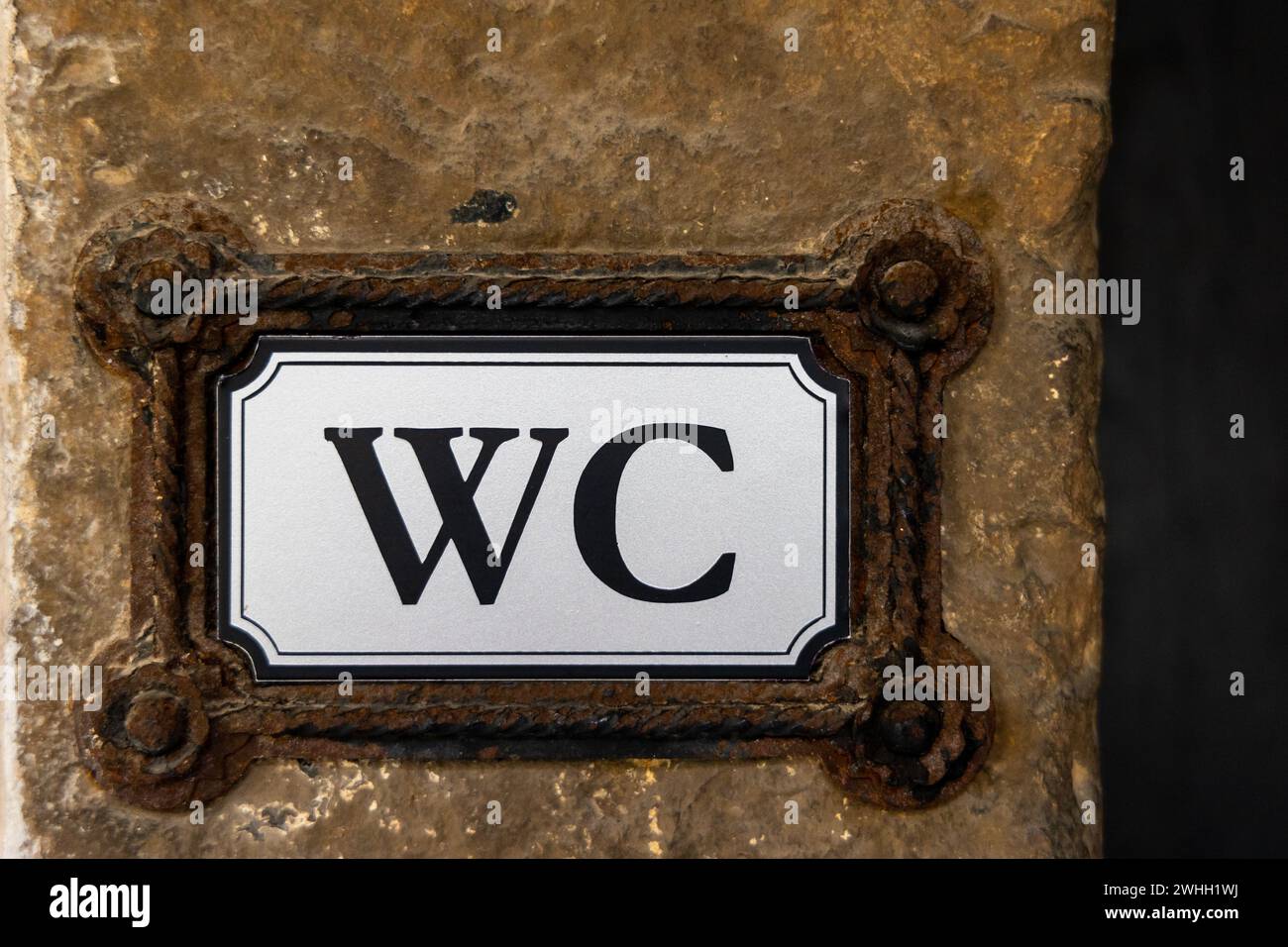 Toilet sign WC Stock Photo - Alamy