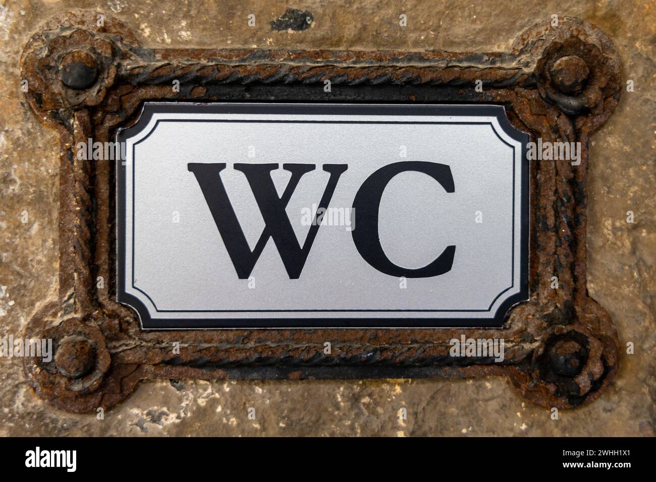 Toilet sign WC Stock Photo - Alamy