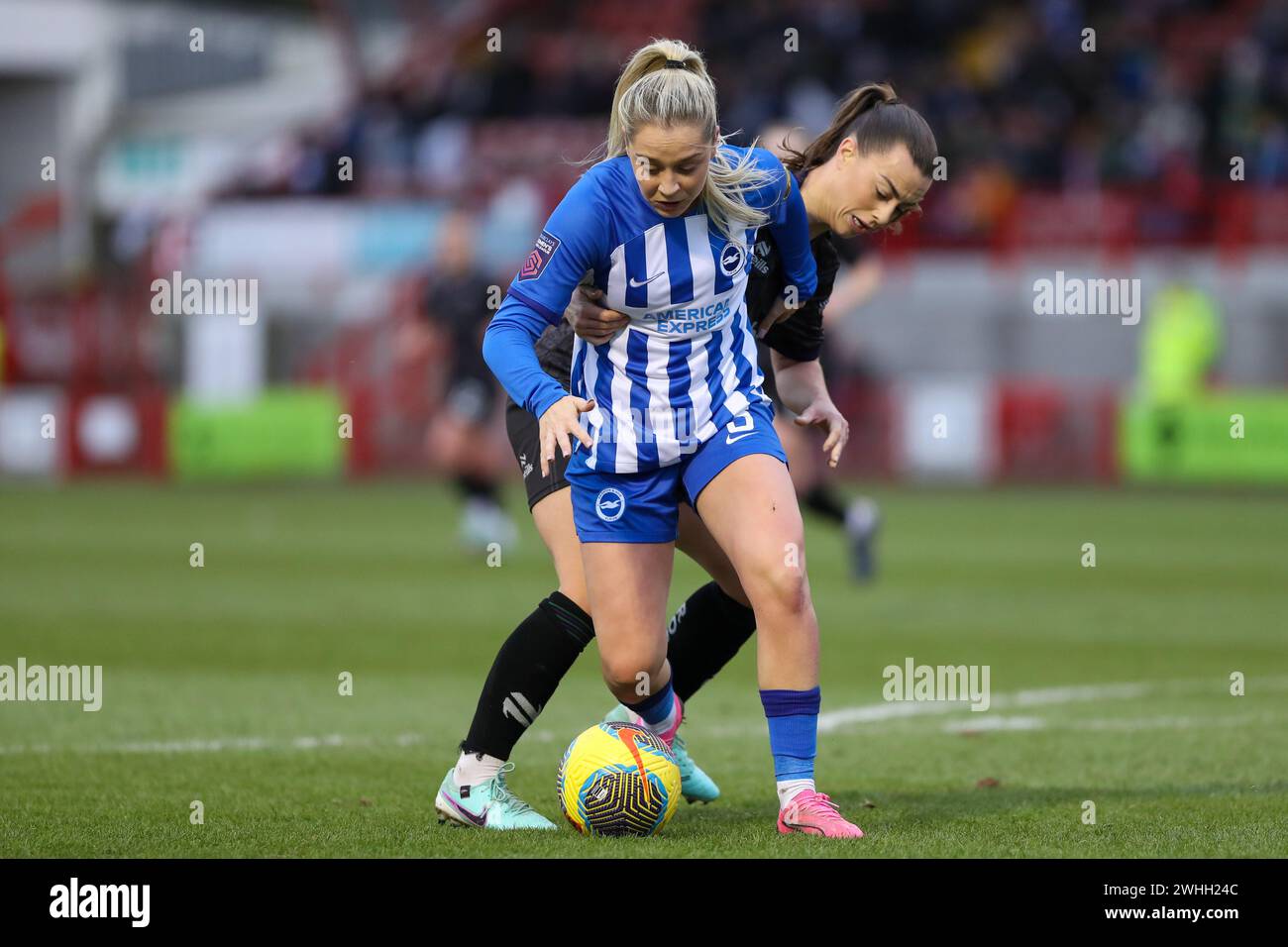 Crawley, UK. 21 January 2024. Poppy Pattinson during the WSL fixture ...