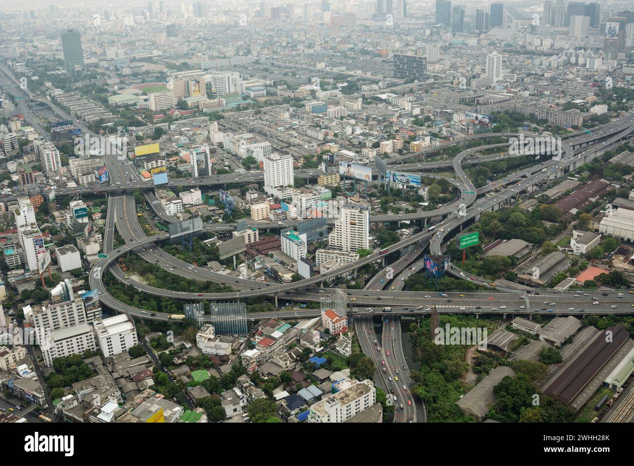 Night city from height view hi-res stock photography and images - Alamy